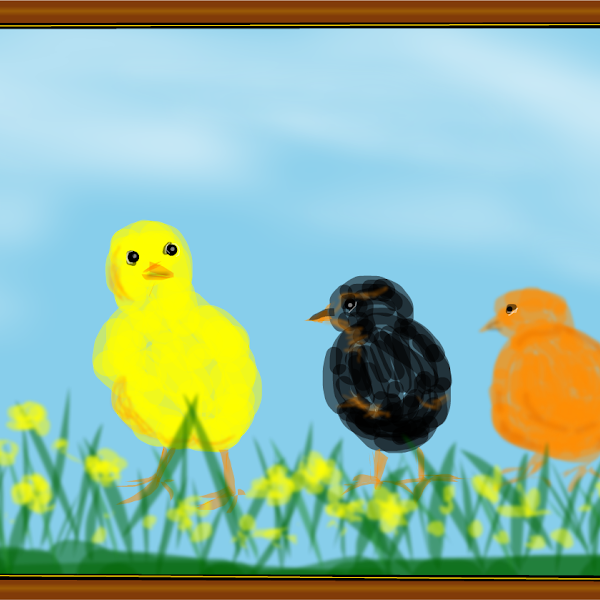 Three little chicks » drawings » SketchPort