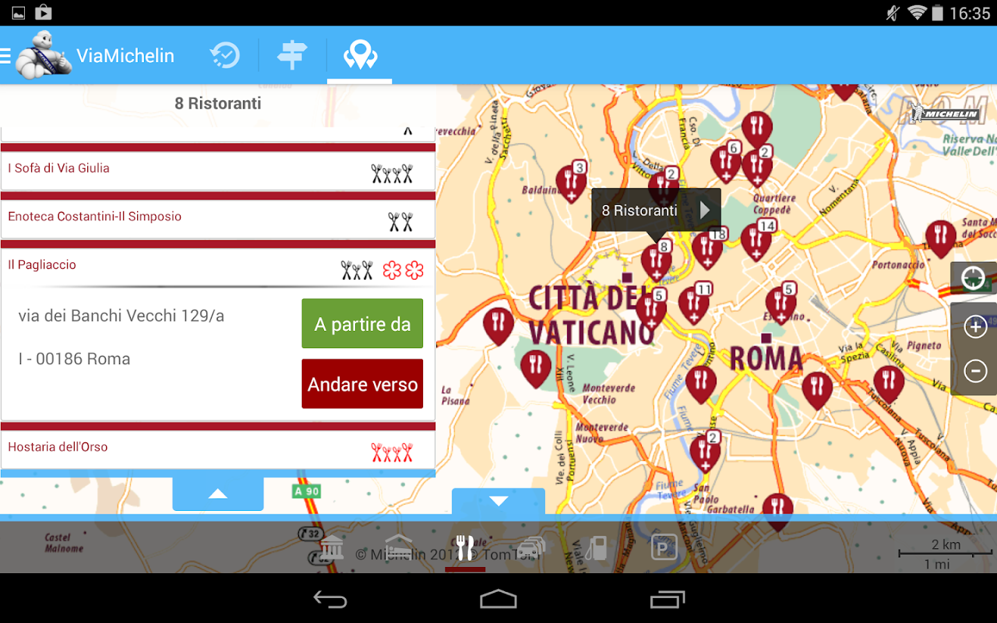 ViaMichelin - Percorsi e mappe - App Android su Google Play