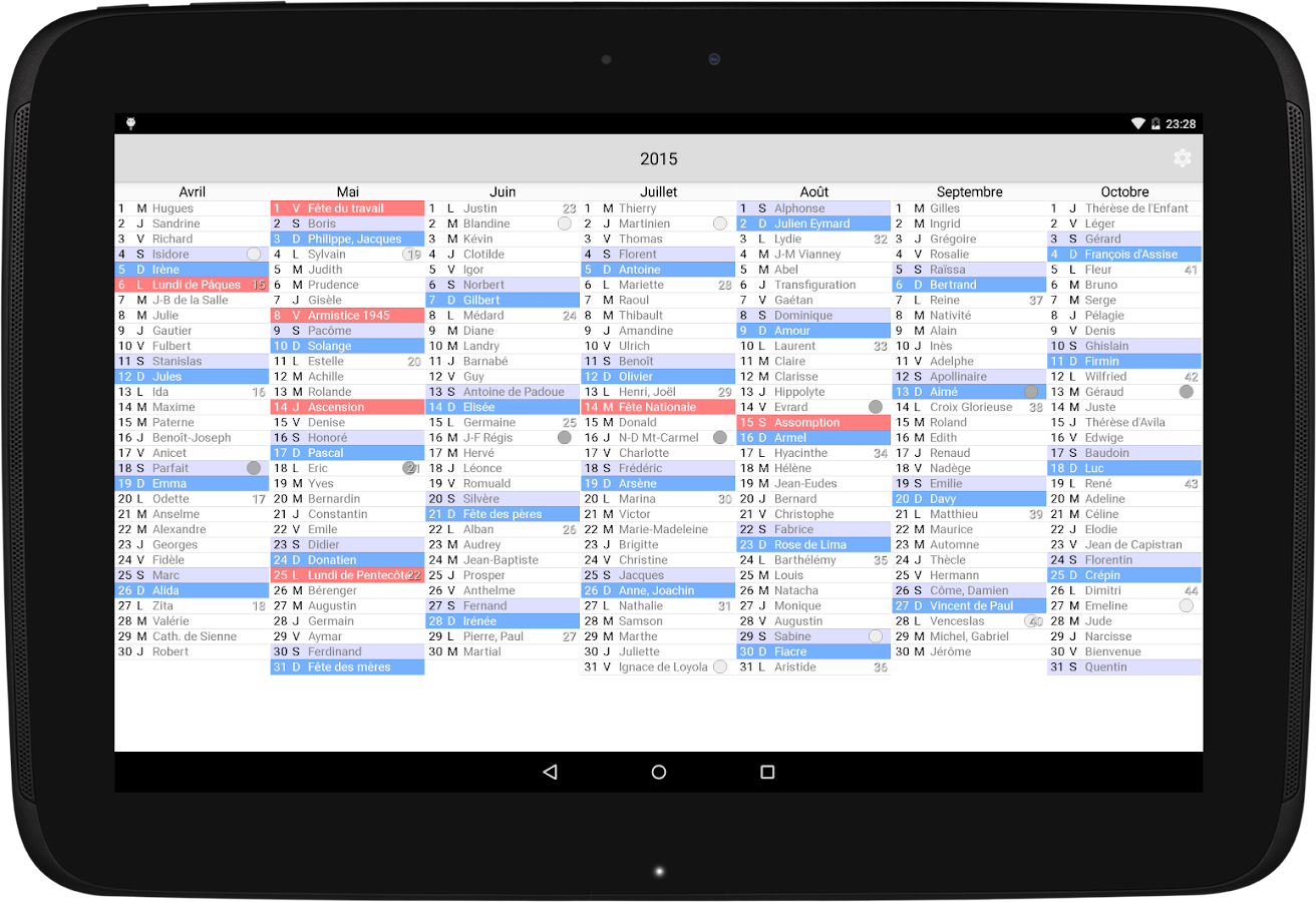 Le Calendrier Pro – Applications Android sur Google Play