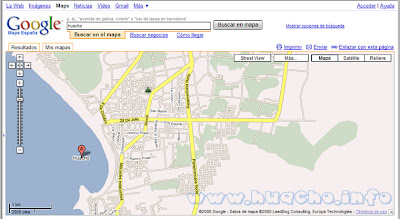 Principales calles de Huacho en google Maps | HUACHO.INFO
