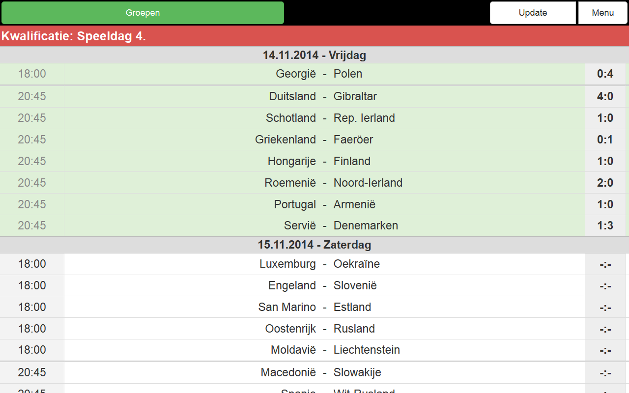 WK 2018 Speelschema (voetbal) - Android-apps op Google Play