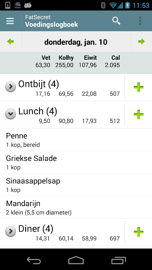 CalorieTeller door FatSecret - Android-apps op Google Play