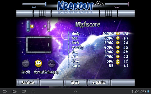 Krakout HD v1.0 - game bắn gạch | Viết bởi hth2813