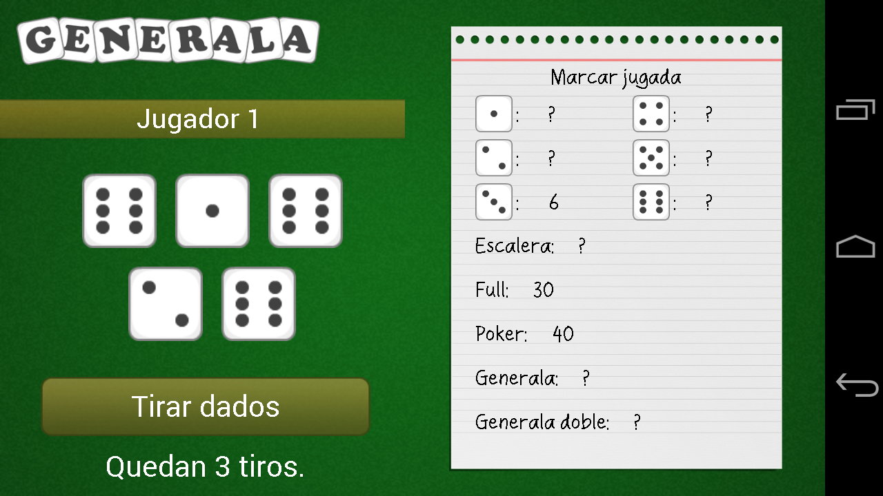 Generala - Aplicaciones de Android en Google Play