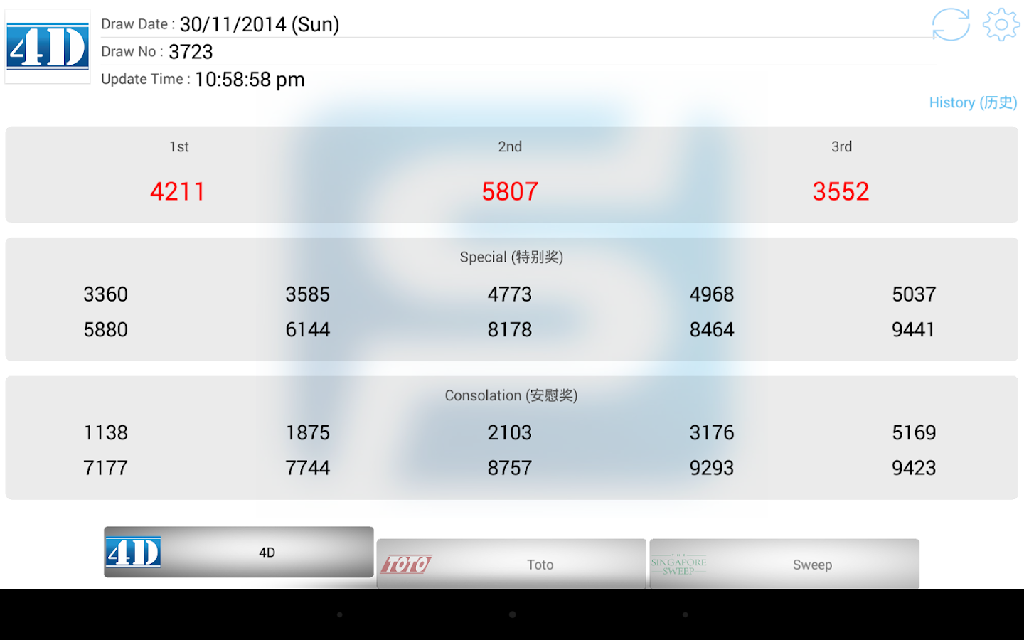 Singapore Pools Toto 4D Result Android Apps On Google Play