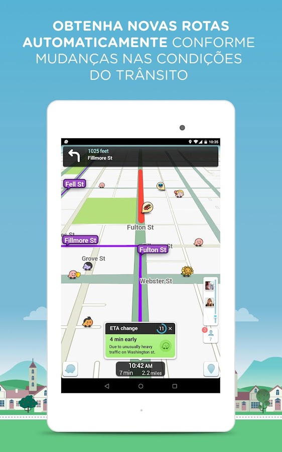 Waze social GPS Maps & Traffic: captura de tela