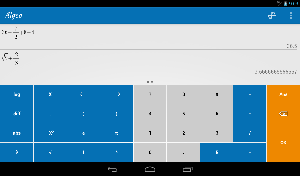 Calcolatrice grafica Algeo - App Android su Google Play