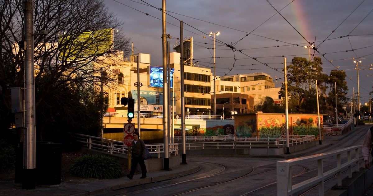 St Kilda Today: Rainbow over St Kilda Junction