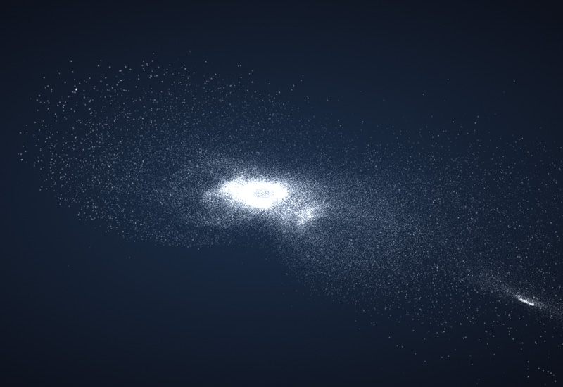 1 Million Particles by Justin Windle | Experiments with Google