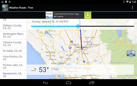 Weather Route – FREE – Immediate weather forecasts and highway camera ...