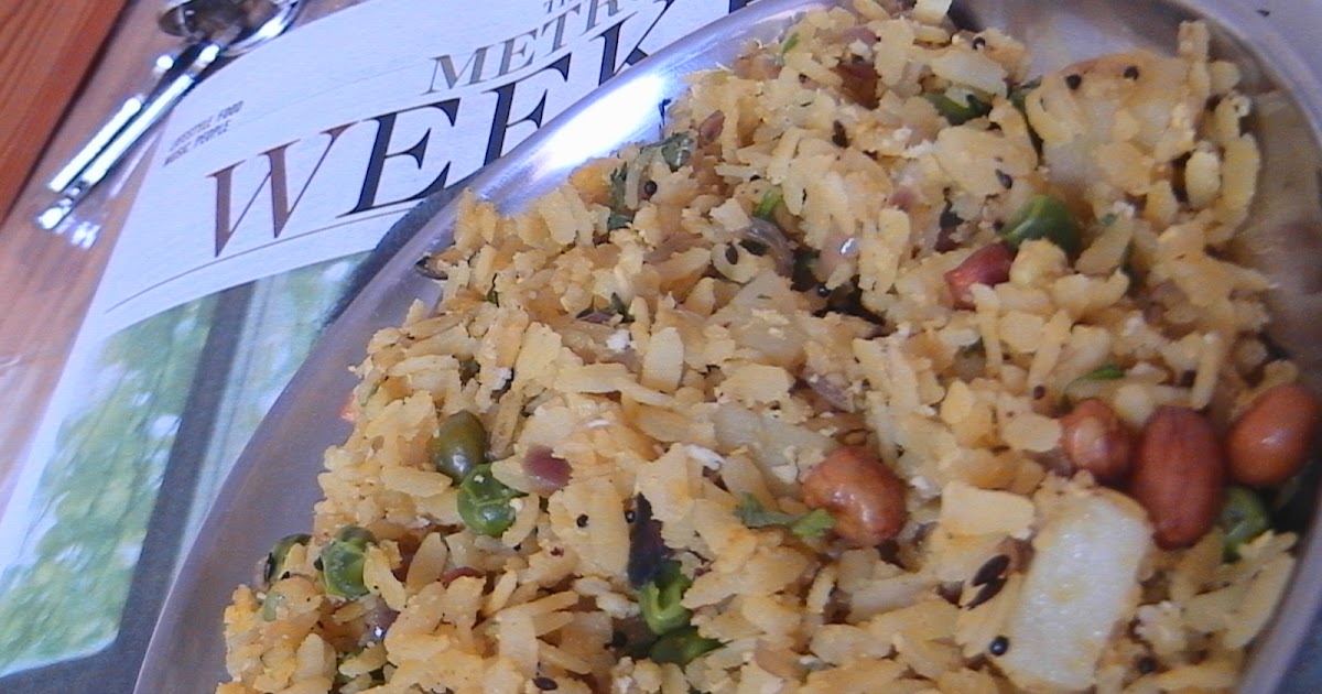 The Singing Chef Potato Peas Peanut Poha