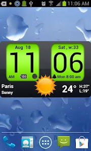 Flip Clock xTheme Widget 4×2 – Android Digital clock widget with ...