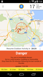 Lightning Alert / Notification – Android Weather Apps