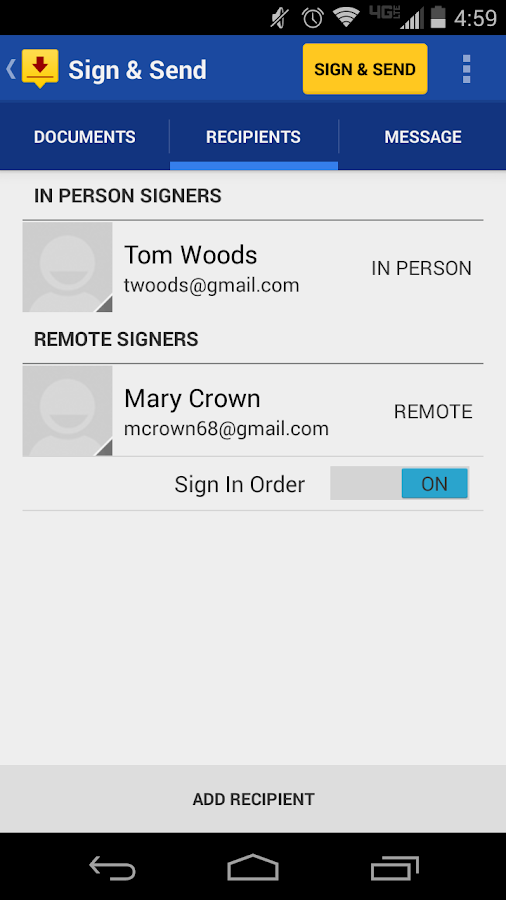 DocuSign - Sign & Send Docs - screenshot