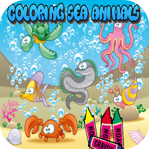 Kids Coloring Sea Animals- Android 게임 교육을위한 최신 버전 1.5