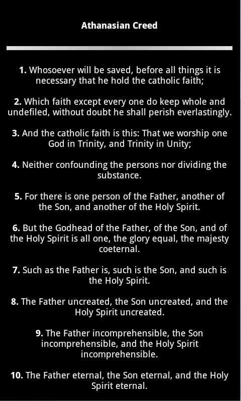 Athanasian Creed Catholic FREE - Android Apps on Google Play