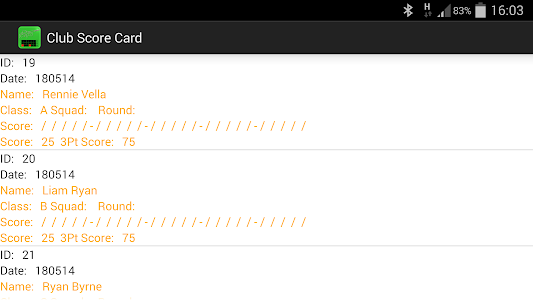 Clay Shooting Club Score Card – Clay Shooting Club Score Card – Android ...