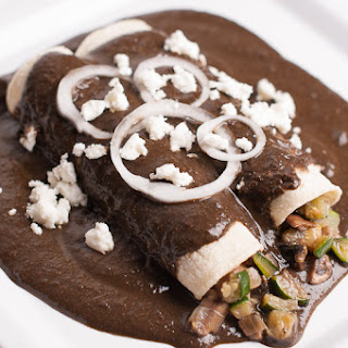 Mole And Mushroom Crepes | Savory Vegetarian Crepes Recipe | Yummly