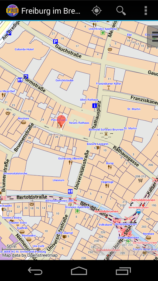 Freiburg im Breisgau City Map - Android Apps on Google Play