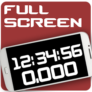 Full Screen Stopwatch - Latest version for Android - Download APK
