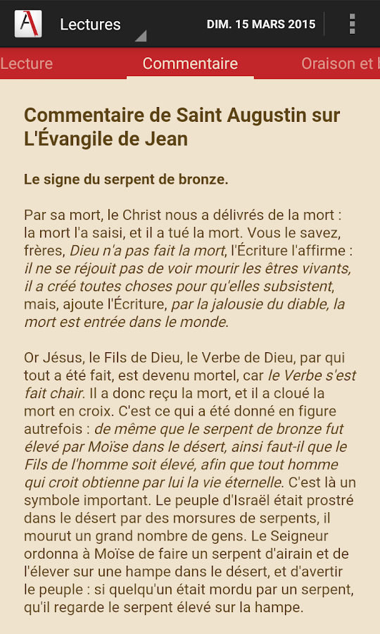 Aelf - Lectures du jour – Applications Android sur Google Play