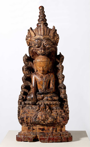 Buddha sheltered by the naga Muchalinda - Bagan period (1044-1368 ...