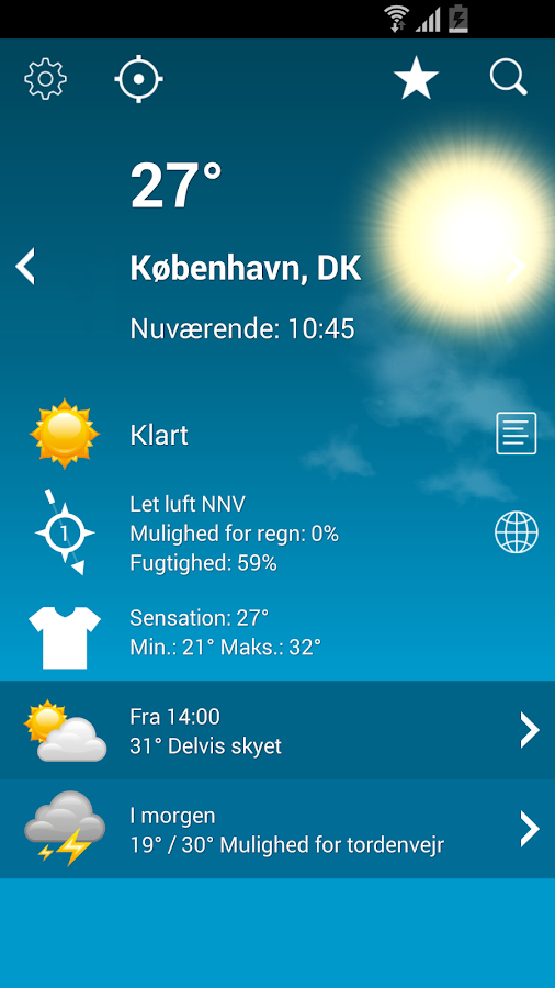Vejr Danmark XL PRO – Android-apps på Google Play