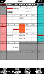 One line schedule – A schedule book.Can enter one line.All day,AM,PM ...