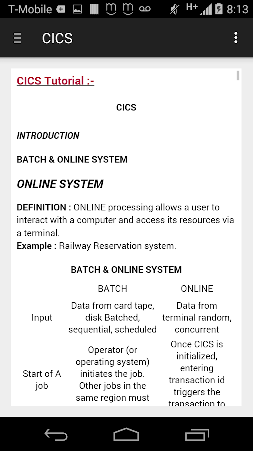 Mainframe Refresher By Muthu - easysiteactive