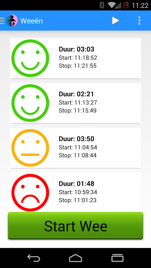 Weeën timer - Android-apps op Google Play