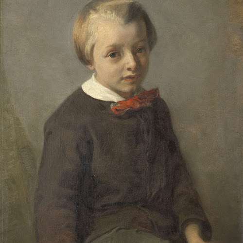 Portrait of a Boy, August Allebé, 1856 - Rijksmuseum